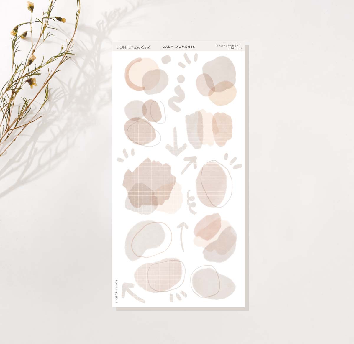 Calm Moments Collection-Transparent Shapes – Lightly Inked